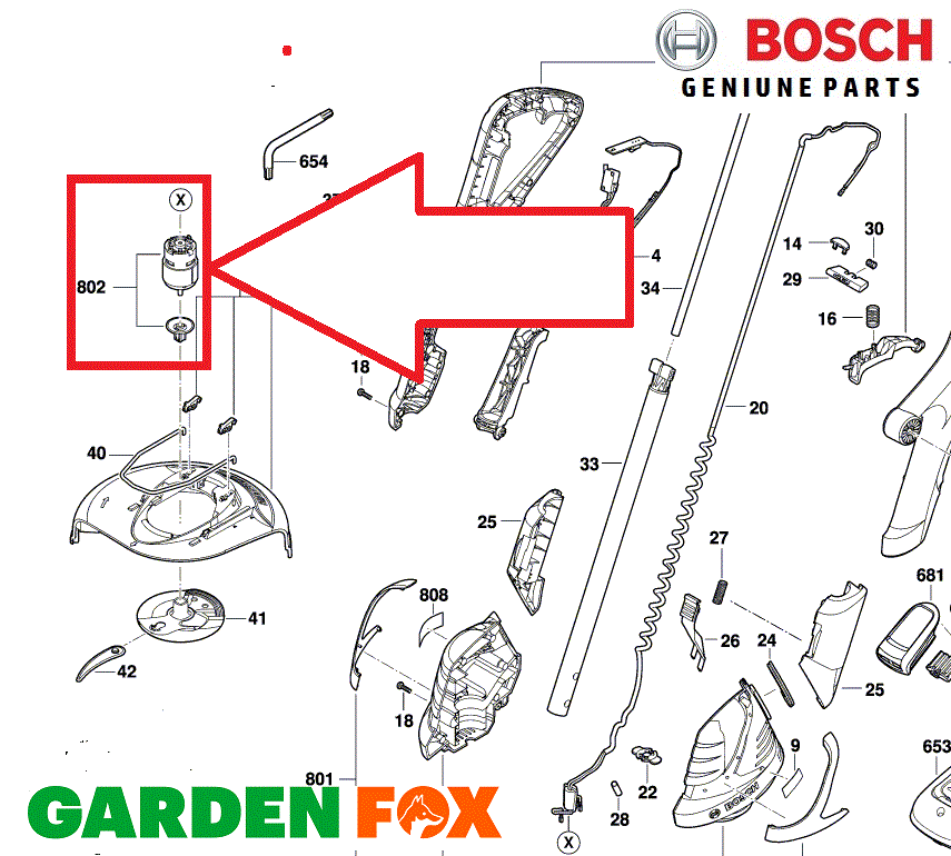 Genuine - £44.97 - Genuine PART - BOSCH ART23-18Li ART26-18Li Strimmer ...