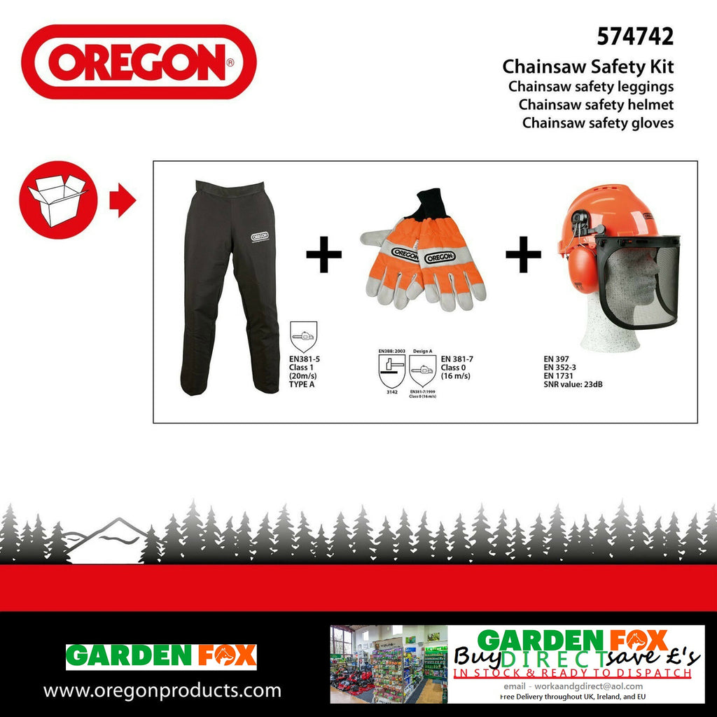 SALE PRICE - £62.97 OREGON Basic Type A SAFETY CLOTHING KIT 574742 540 ...