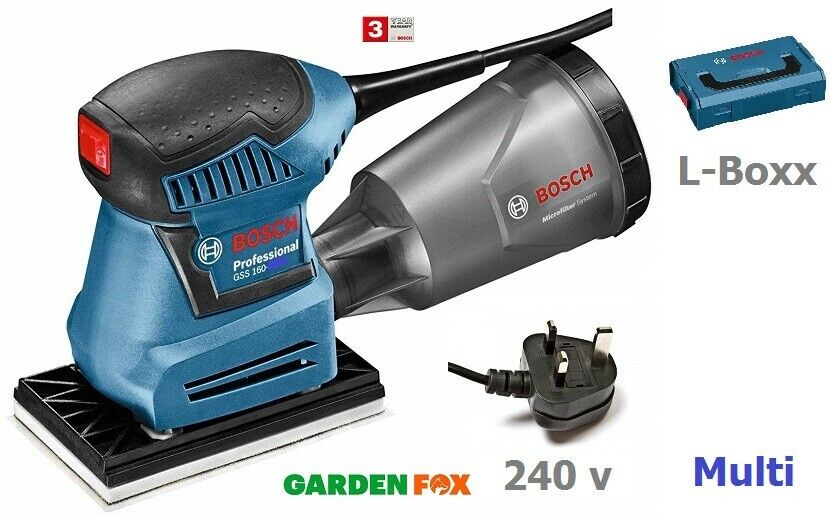 new £141.97 Bosch GSS160 Multi 2 ORBITAL SANDER Electric 240V 06012A23 ...